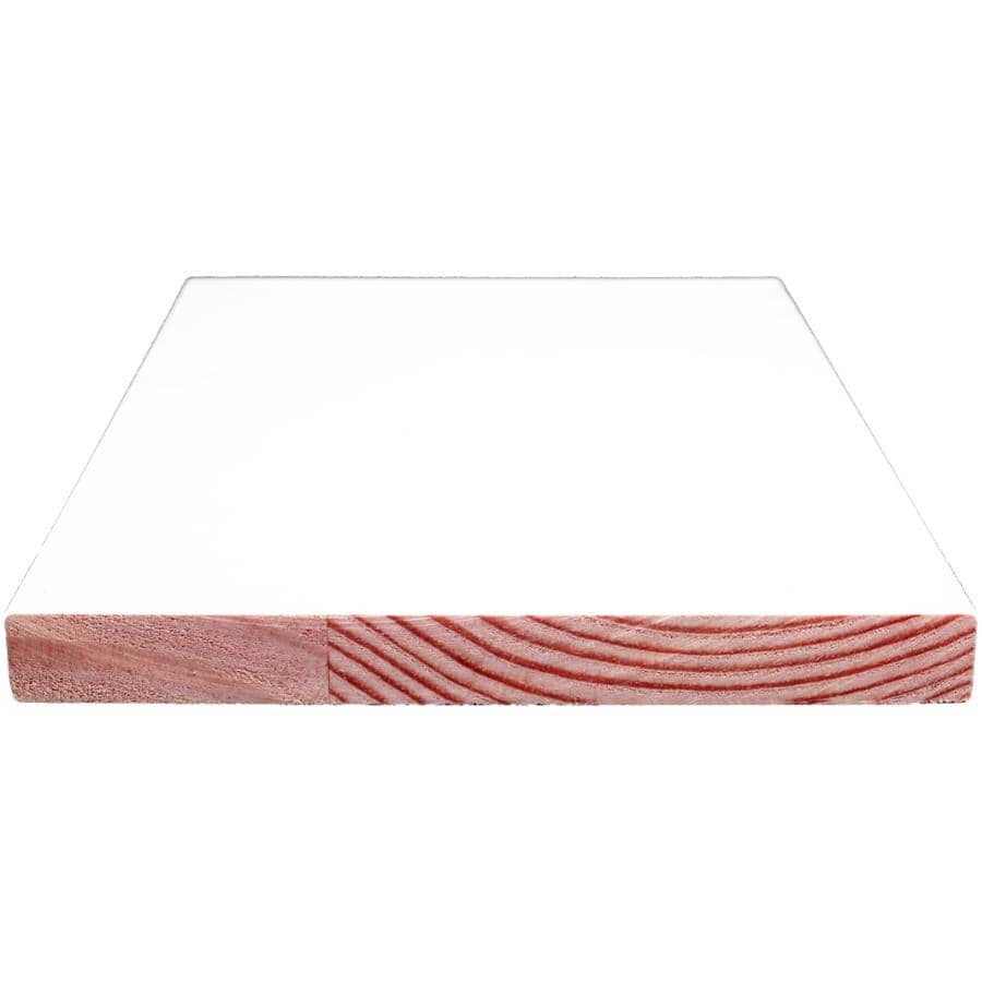 ALEXANDRIA MOULDING 1" x 8" E4E Finger Jointed Pine Primed Surfaced ...