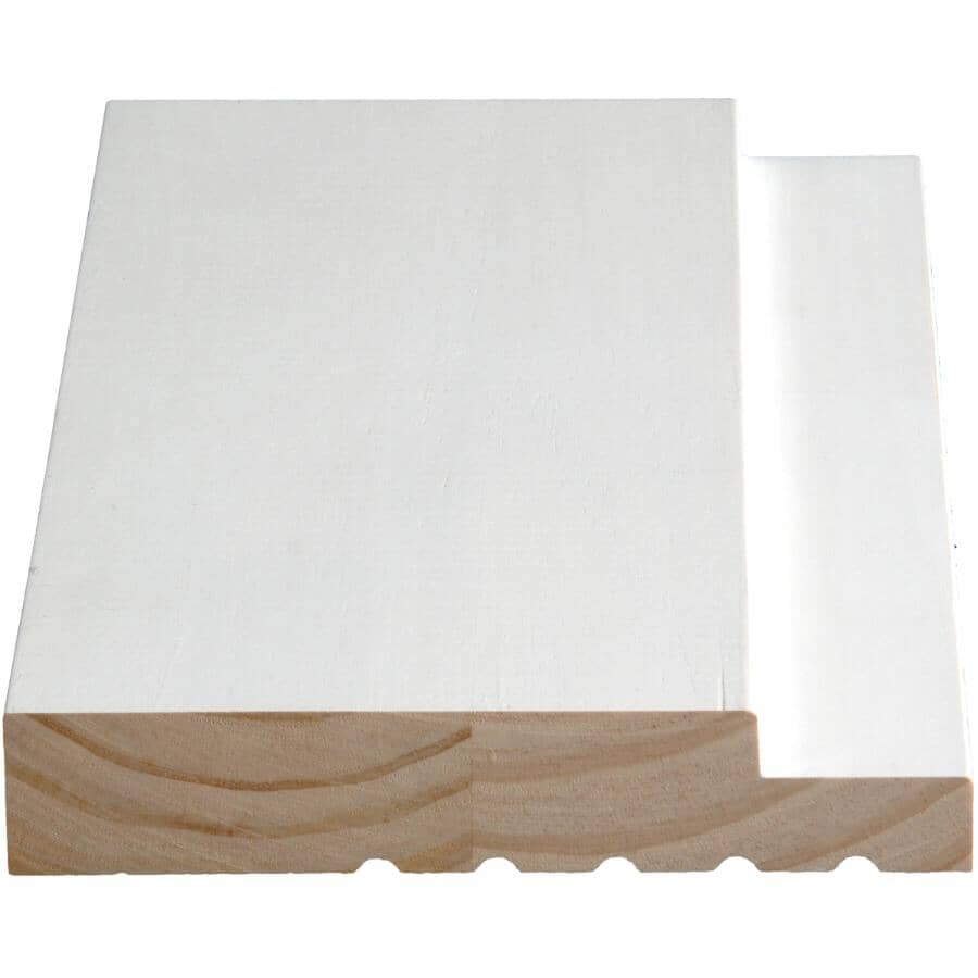 ALEXANDRIA MOULDING 1-1/4" x 6-9/16" x 7' Finger Jointed Pine Primed ...