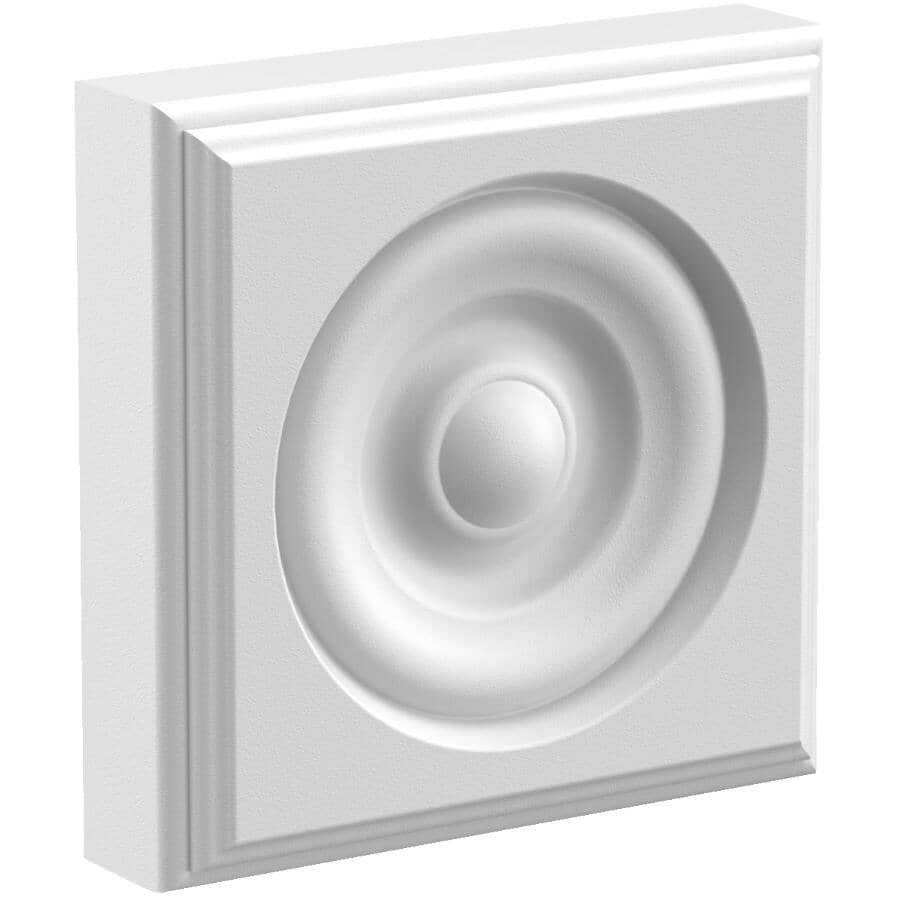 METRIE 3/4" x 3" Square Medium Density Fibreboard Primed Corner Block ...