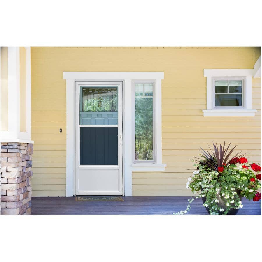 What Is A Self Storing Storm Door