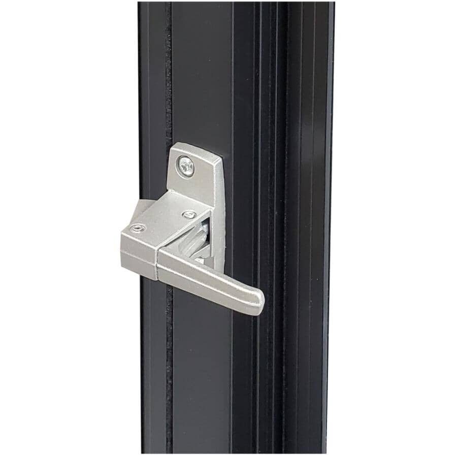 EVERLAST 36" x 80" Left Hand Full View 1 Lite Aluminum Storm Door ...