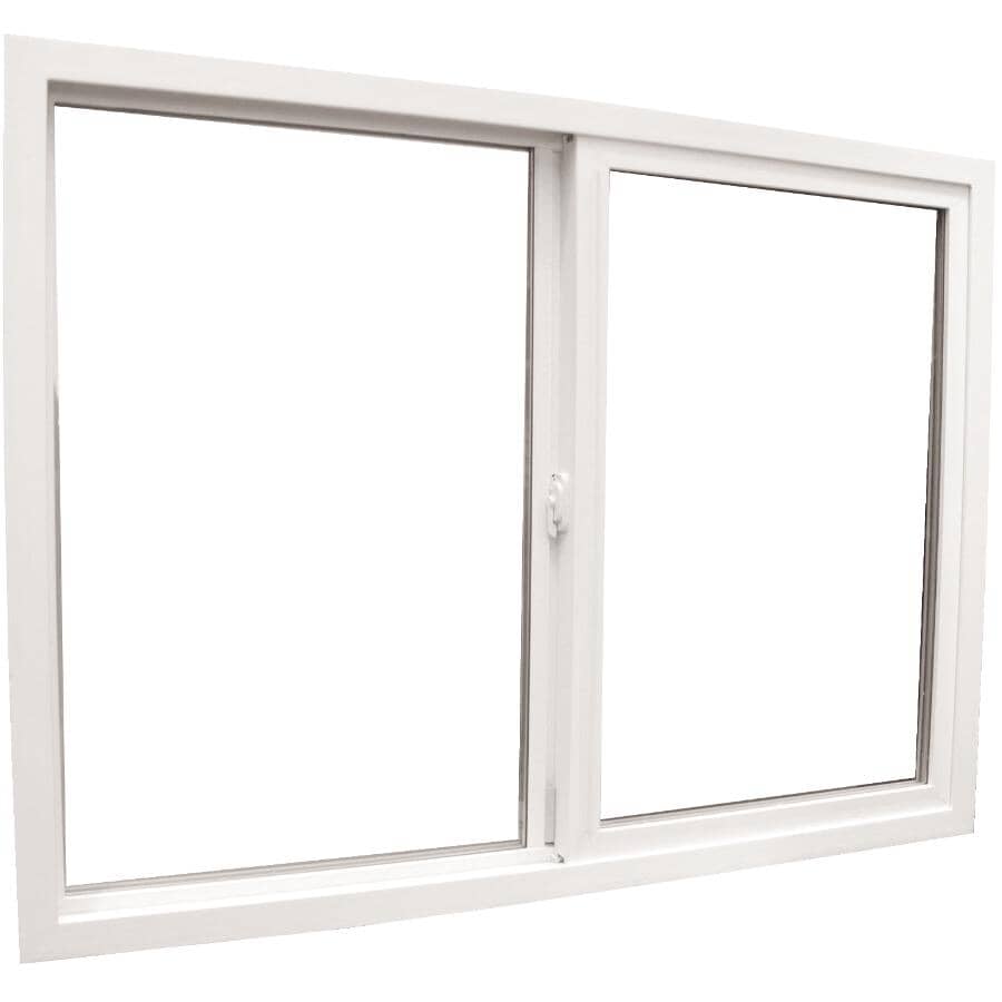 ALL WEATHER WINDOWS 30" x 30" Metro Poly Vinyl Slider Window, with 2-1/ ...