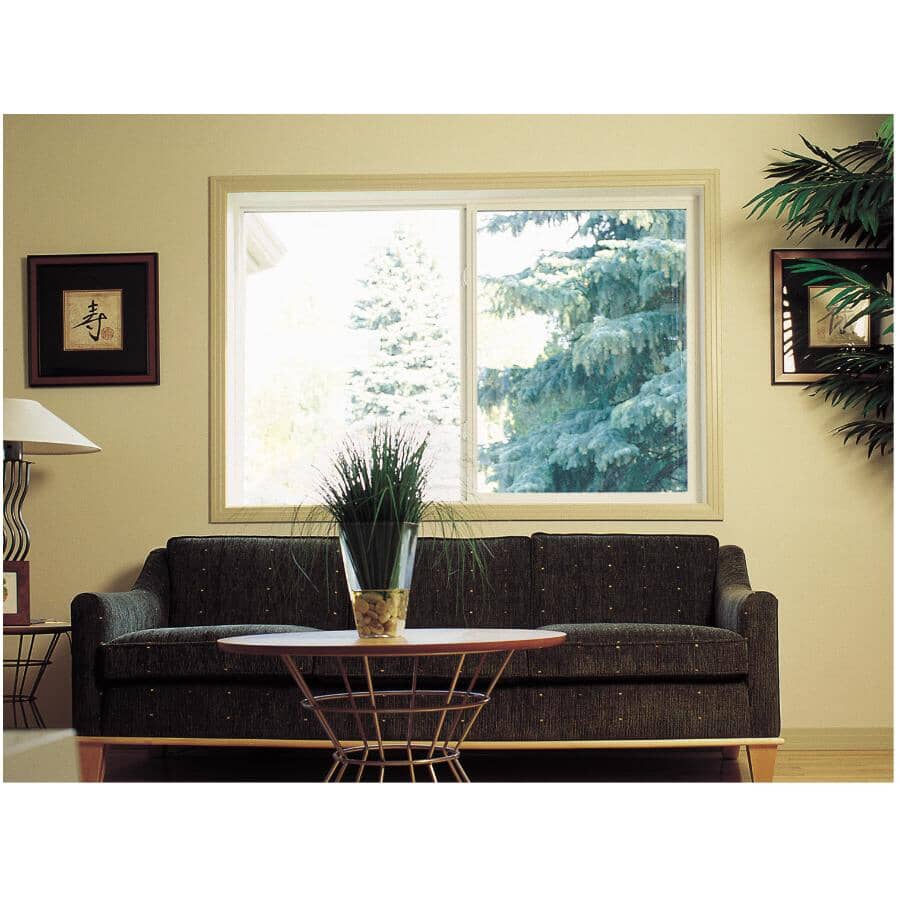 ALL WEATHER WINDOWS 30" x 30" Metro Poly Vinyl Slider Window, with 2-1/ ...