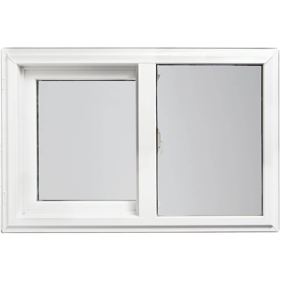 GENTEK 48" x 48" Regency Vinyl Slider Window, with Brickmould | Home ...