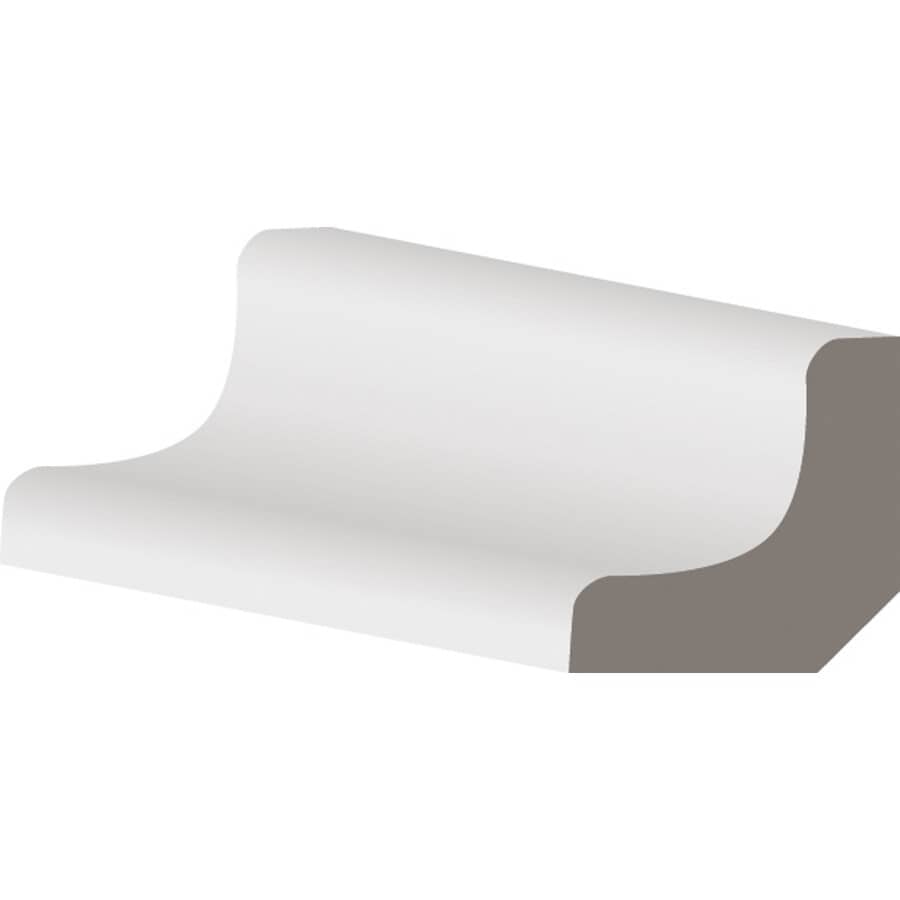 METRIE 3/4" x 3/4" x 8' White PVC Cove Moulding | Home Hardware