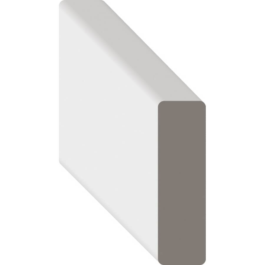 METRIE 3/8" x 1-1/4" x 8' White PVC Stop Moulding | Home Hardware
