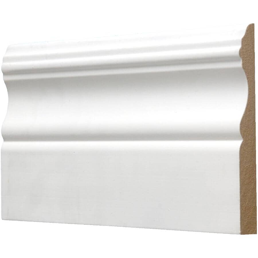 ALEXANDRIA MOULDING 3/8" x 3-7/8" Medium Density Fibreboard Primed ...
