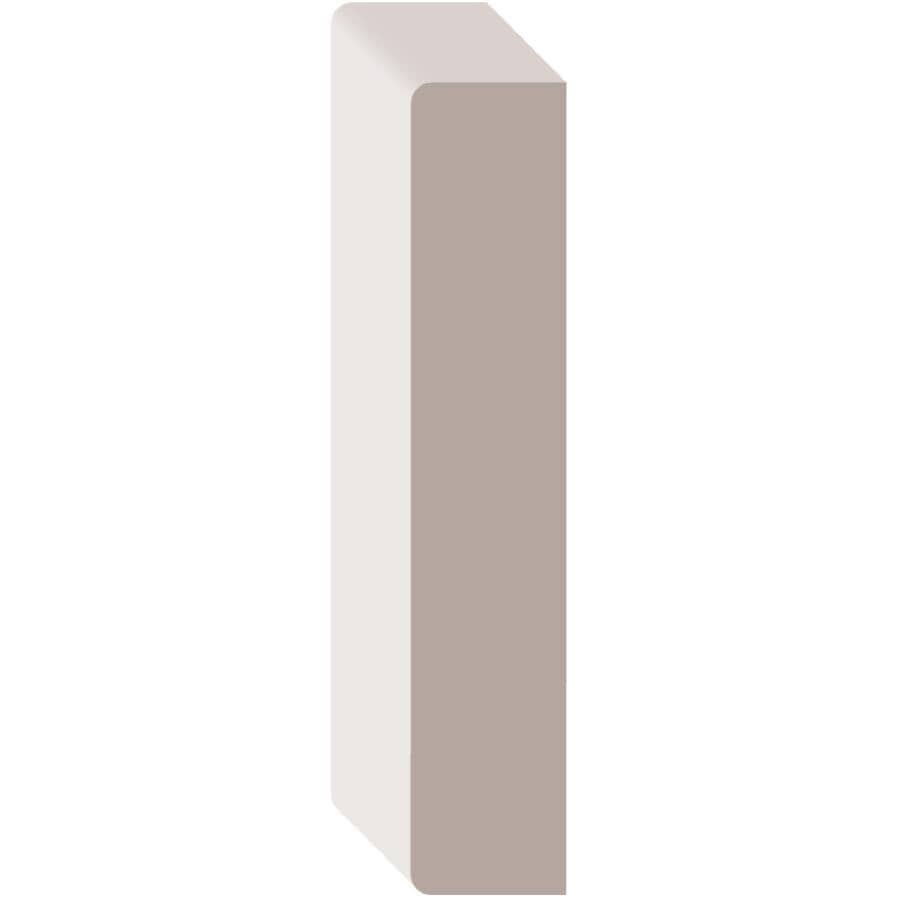 ALEXANDRIA MOULDING 1/2" x 2-1/2" x 7' Eased 2 Edges MDF Primed Casing ...