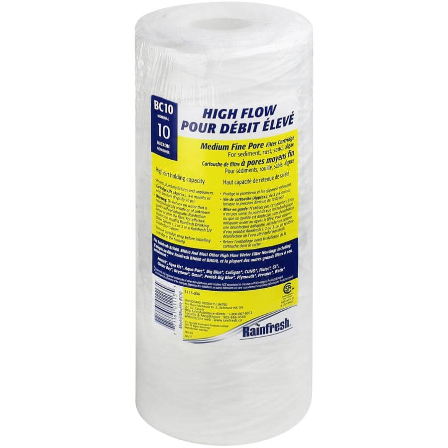 RAINFRESH High Flow Sediment Filter Cartridge for BH010 | Home Hardware