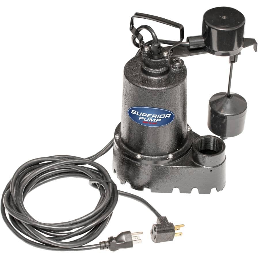 SUPERIOR PUMP 1/3 HP Submersible Cast Iron Sump Pump | Home Hardware