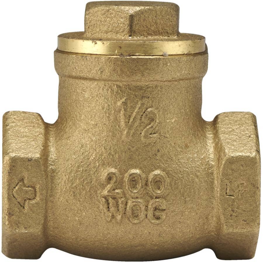 PROJEX 1/2" Swing Check Valve - Brass | Home Hardware