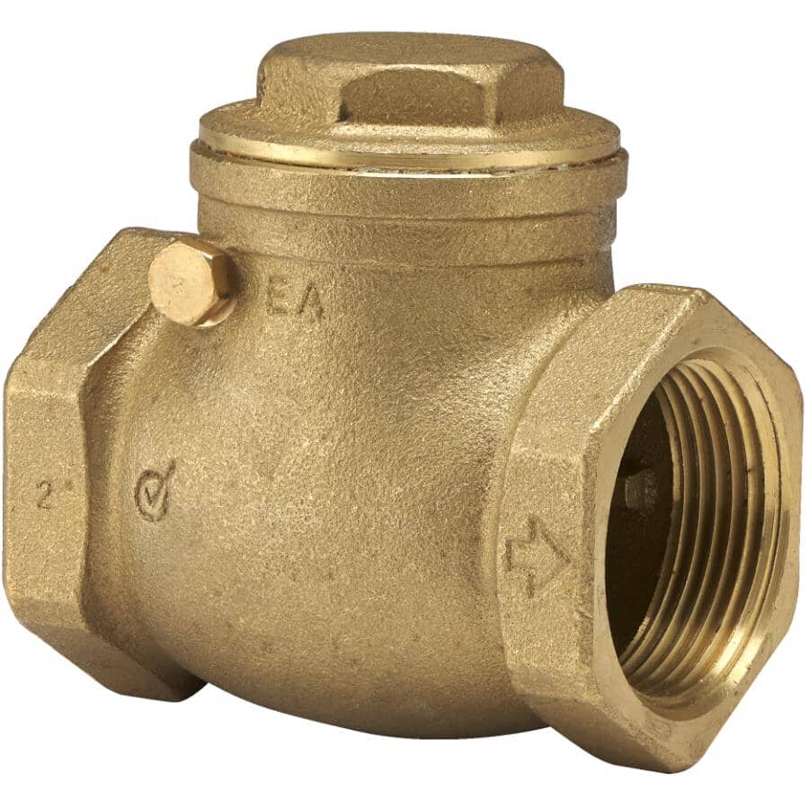PROJEX 1-1/4" Swing Check Valve - Brass | Home Hardware