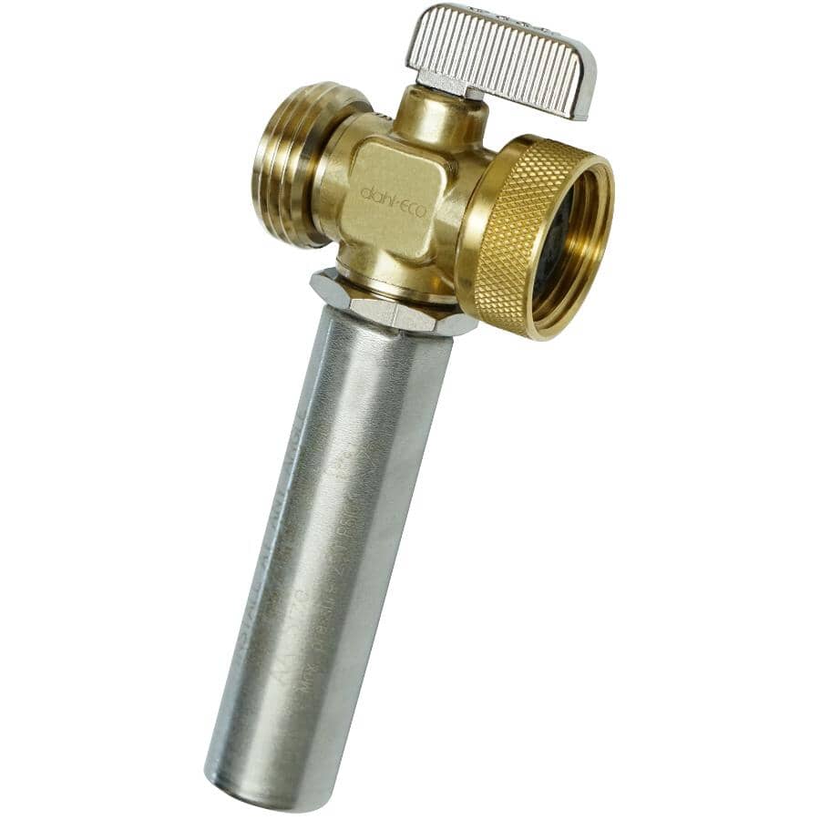 DAHL 3/4" Hose x Female Swivel Hammer Arrestor with Valve for Washing ...