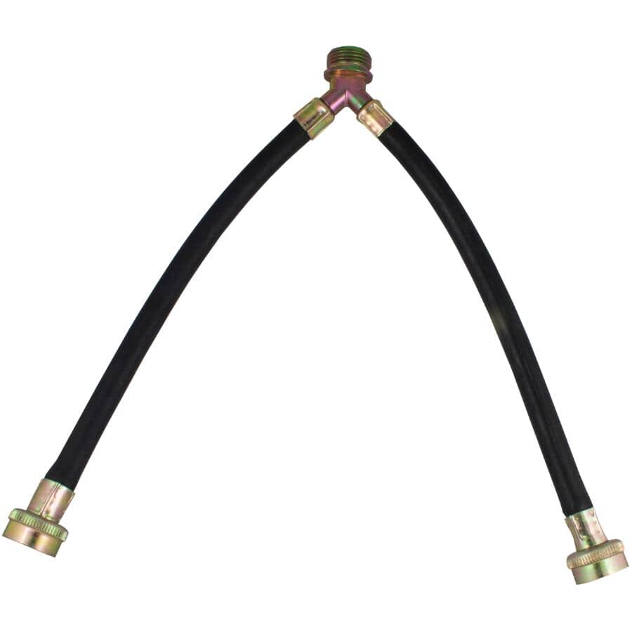LYNCAR 3/4" GHT x 12" Washing Machine Y Mixer Hose | Home Hardware