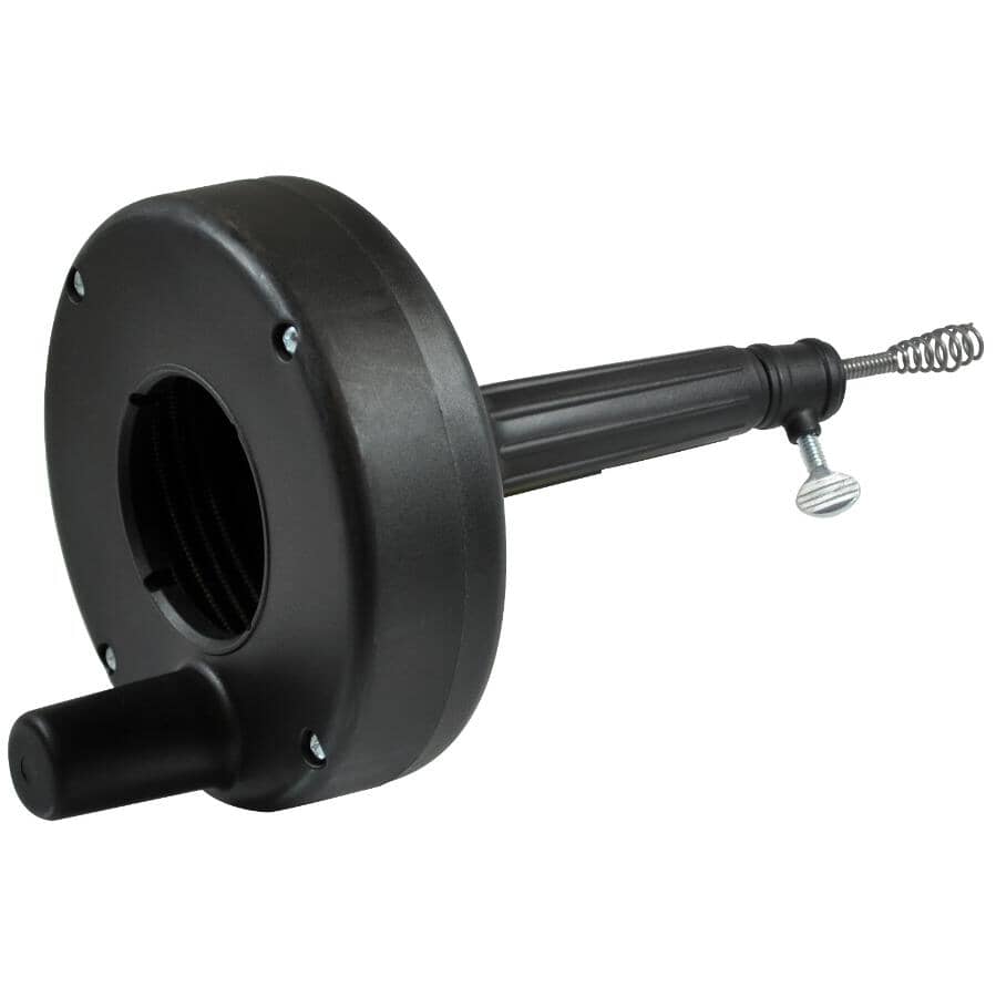 MASTER PLUMBER 1/4" x 15' Pistol Grip Power Drum Drain Auger | Home ...