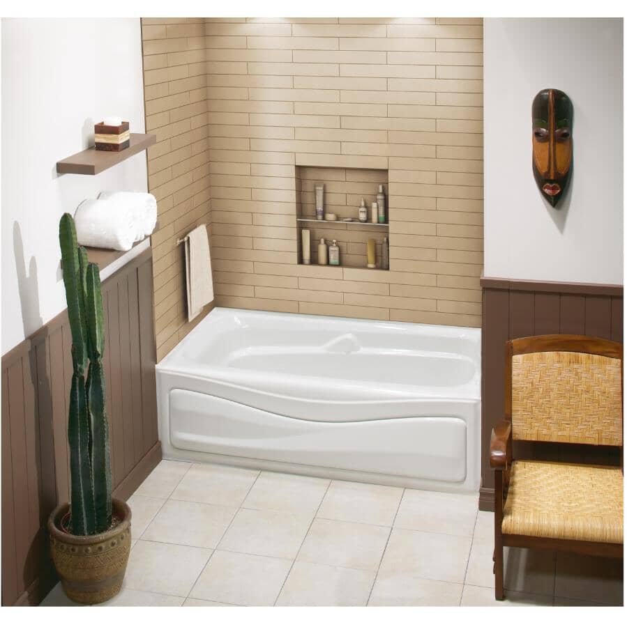MAAX Baignoire en acrylique Corinthia II de 60 po x 30 po, drain à ...