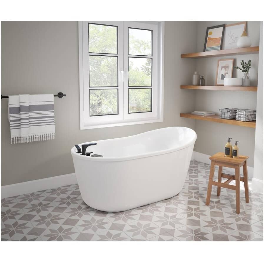 MAAX 58" x 32" Davis 2 Piece Freestanding Acrylx Tub | Home Hardware