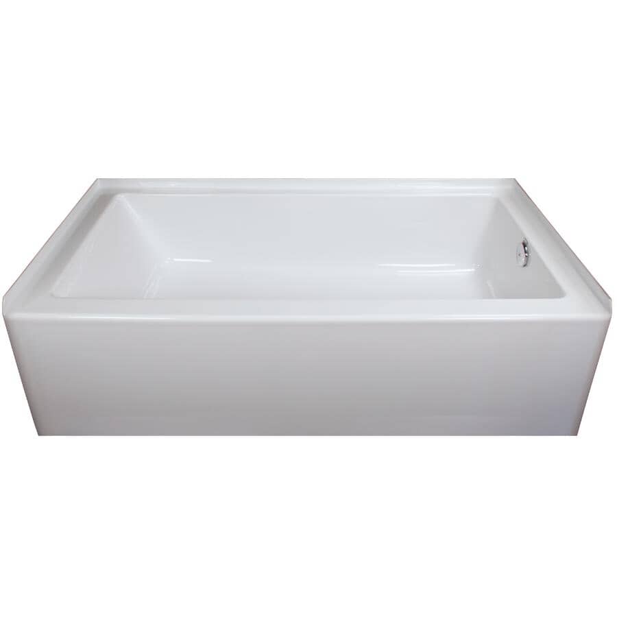 MIROLIN 60" x 30" x 16" Austin 16 Acrylic Tub | Home Hardware