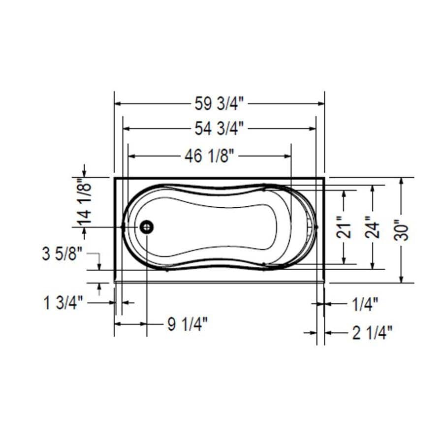 MAAX 60" x 30" Cocoon Acrylic Tub | Home Hardware