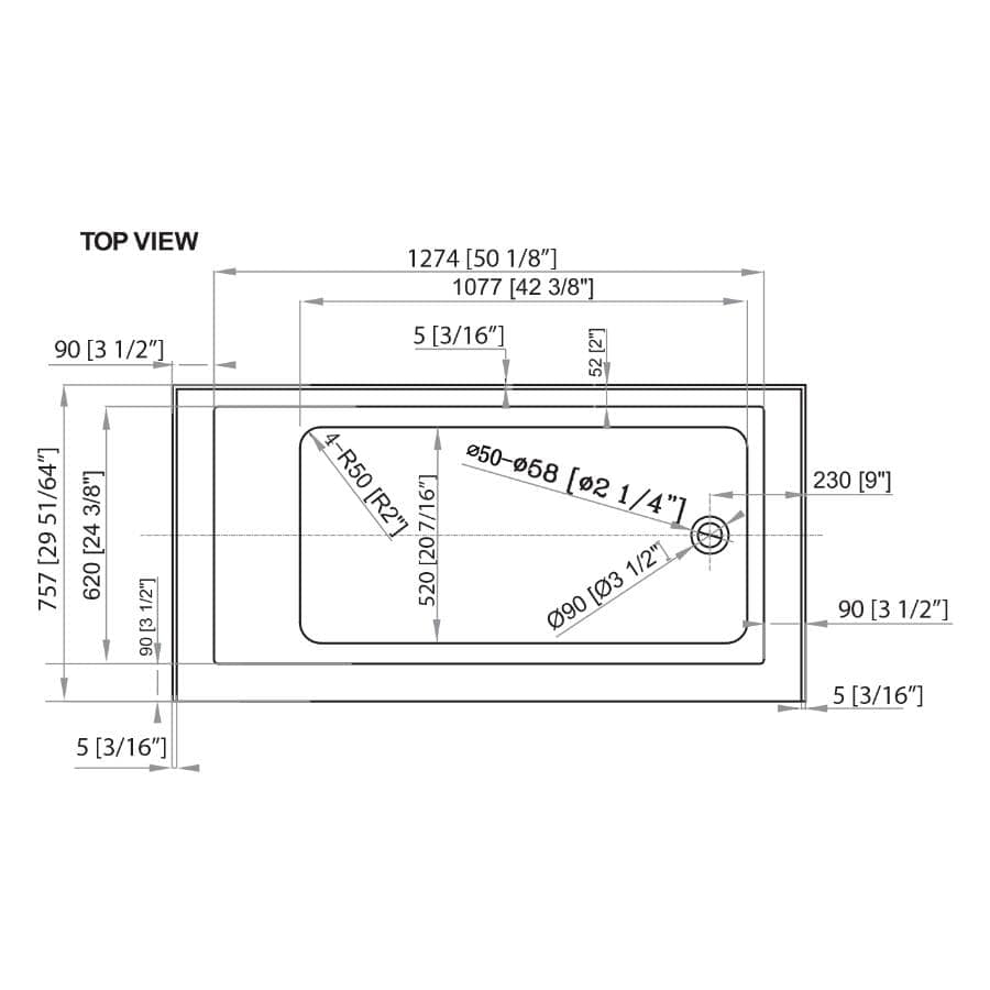 A&E BATH AND SHOWER 60" x 30" Ralph Acrylic Skirted Tub | Home Hardware