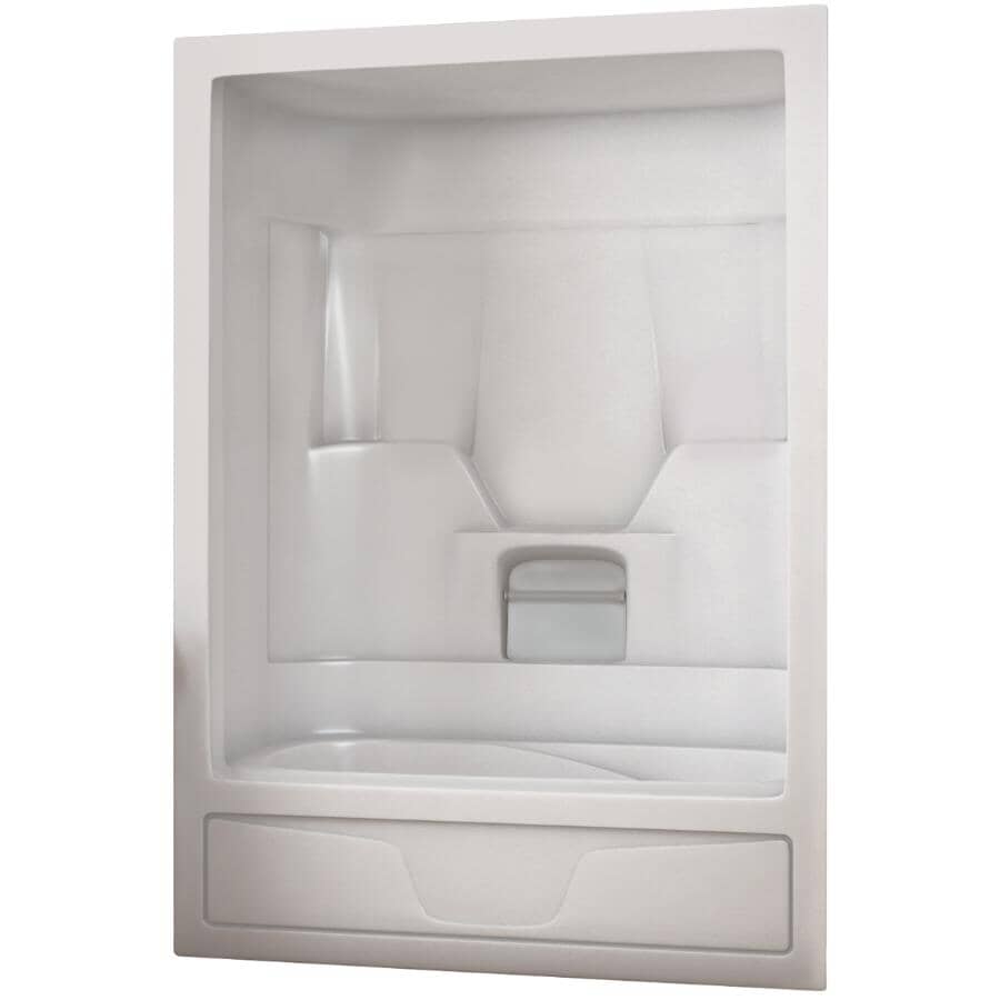 MAAX Baignoire+douche en acrylique Aspen de 60 x 31 po avec drain à ...