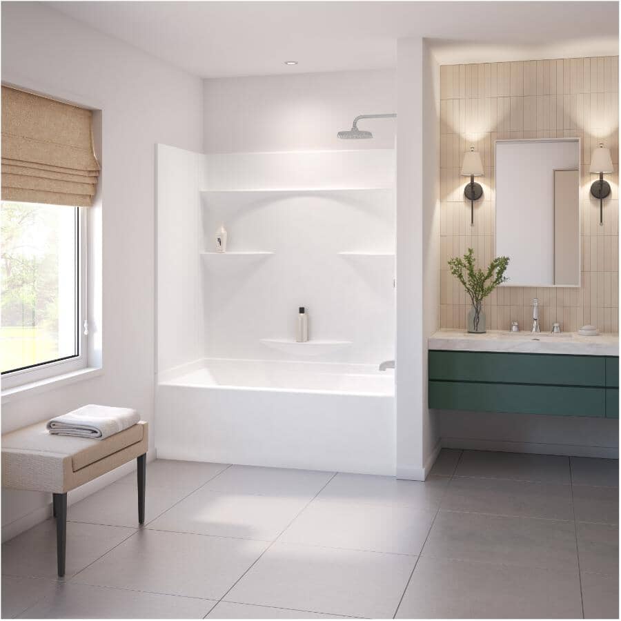 MAAX Olio 3 Piece Smooth Tub Wall Set | Home Hardware