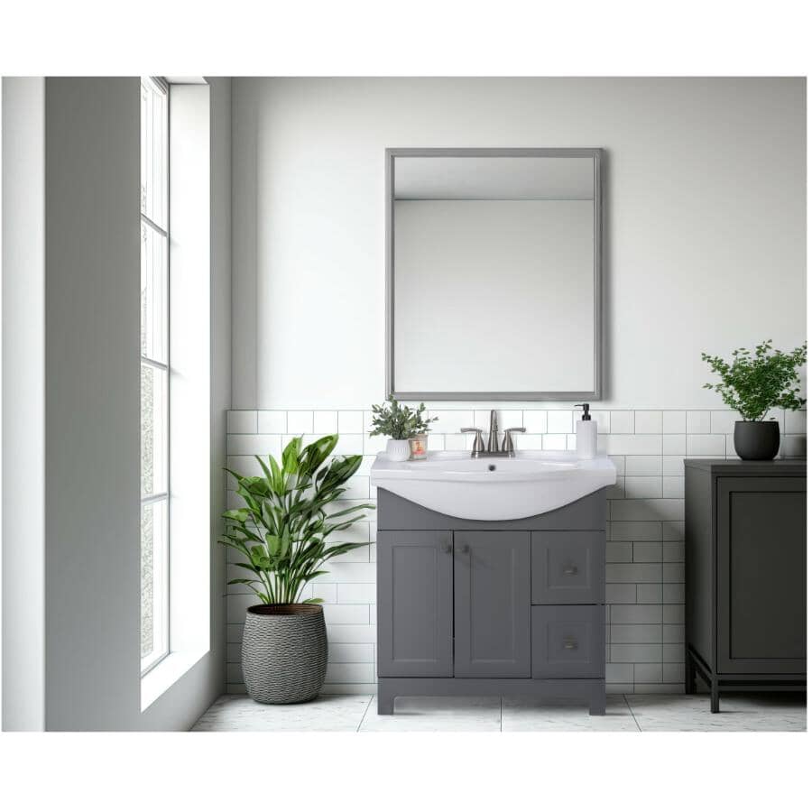 CHELINI 32" W x 19" D Clare Vanity with Vitreous China Top | Home Hardware