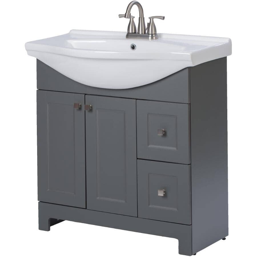 CHELINI 32" W x 19" D Clare Vanity with Vitreous China Top | Home Hardware