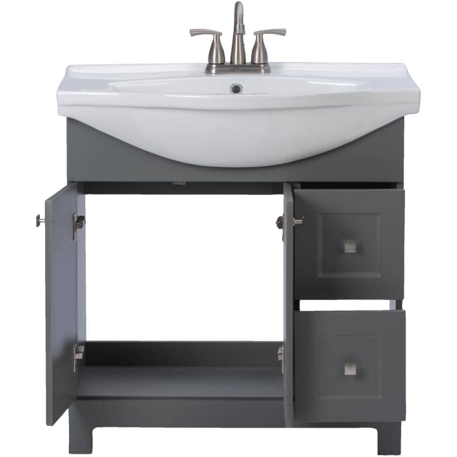CHELINI 32" W x 19" D Clare Vanity with Vitreous China Top | Home Hardware