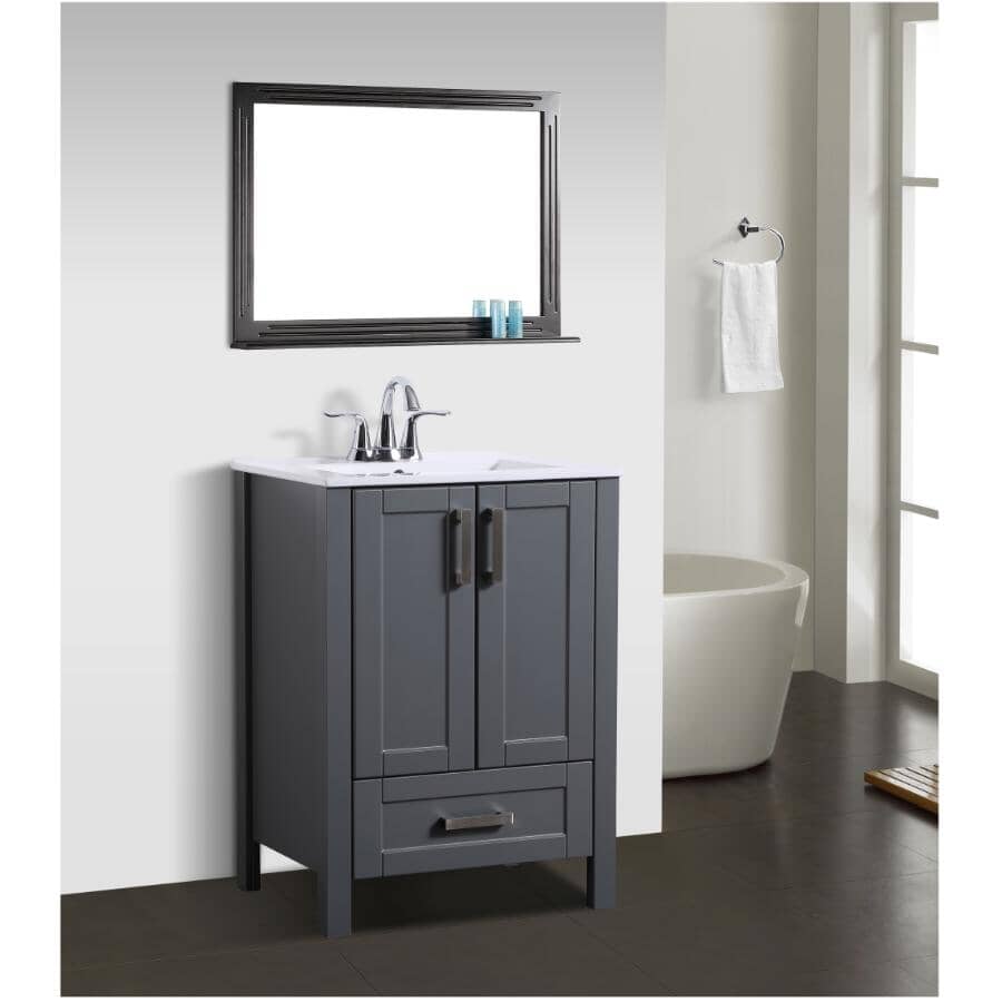 CHELINI 24" W x 18" D Clare Vanity with Vitreous China Top | Home Hardware