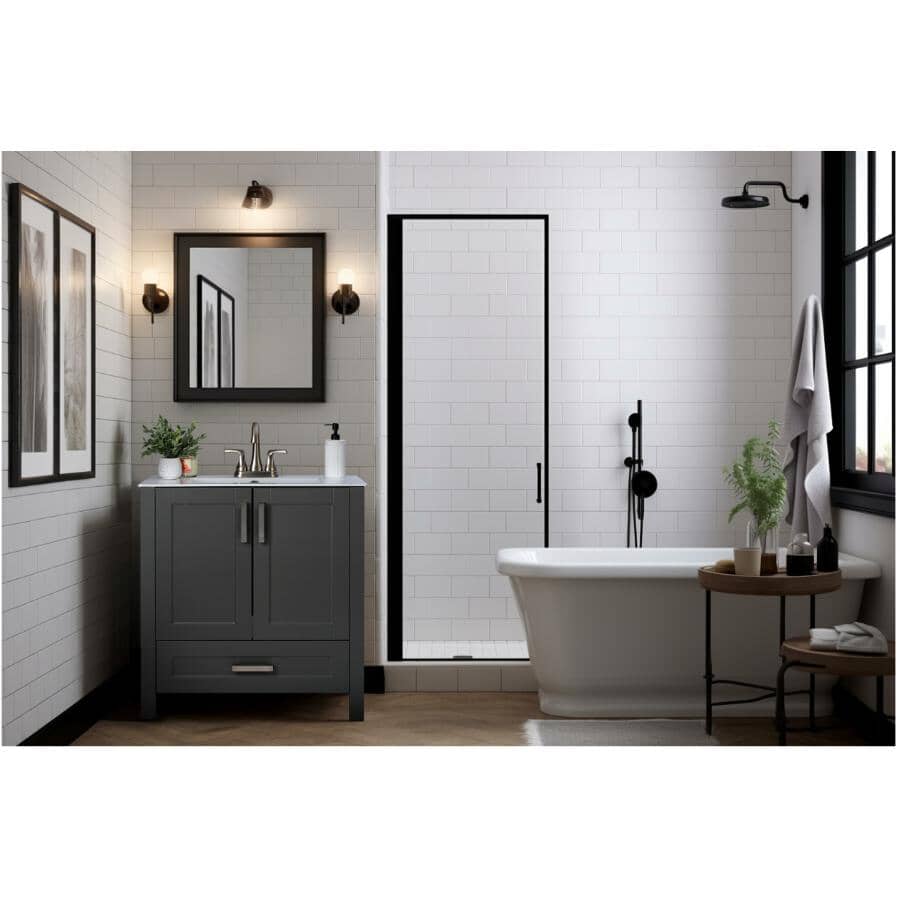 CHELINI 30" W x 18" D Clare Vanity with Vitreous China Top | Home Hardware