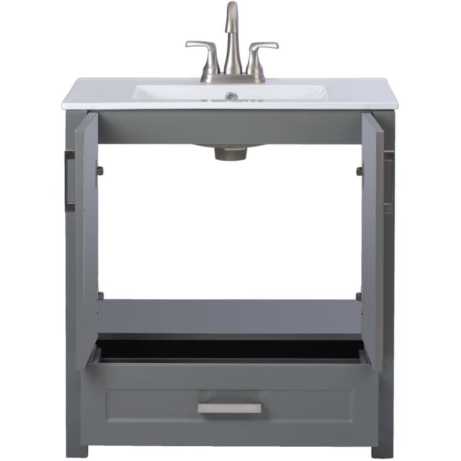 CHELINI 30" W x 18" D Clare Vanity with Vitreous China Top | Home Hardware