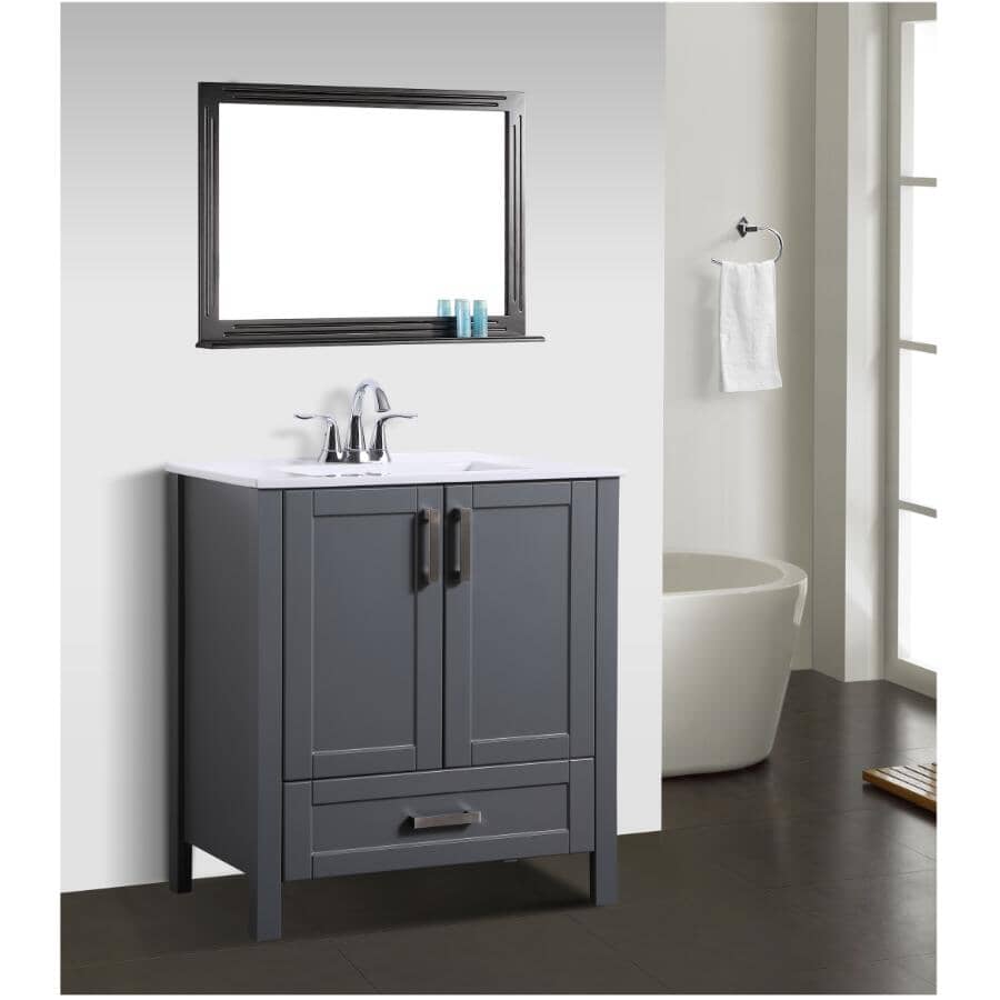 CHELINI 30" W x 18" D Clare Vanity with Vitreous China Top | Home Hardware