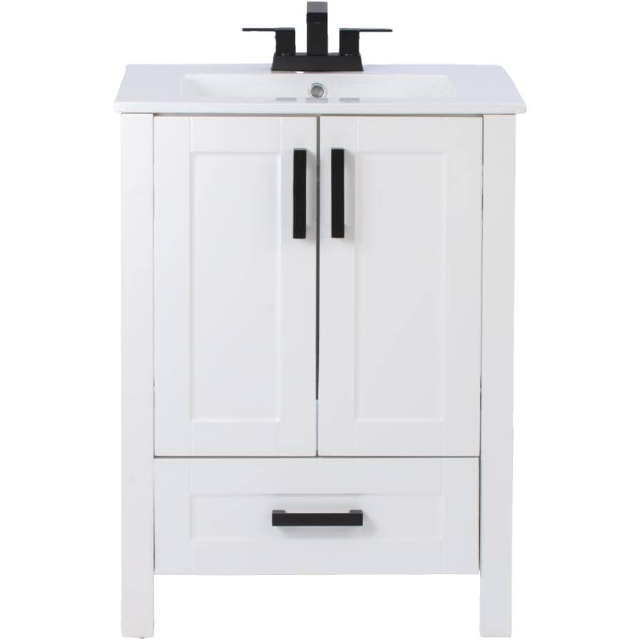 CHELINI 24" W x 18" D Clare Vanity with Vitreous China Top | Home Hardware