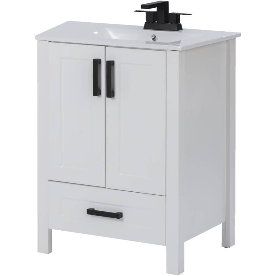 CHELINI 24" W x 18" D Clare Vanity with Vitreous China Top | Home Hardware