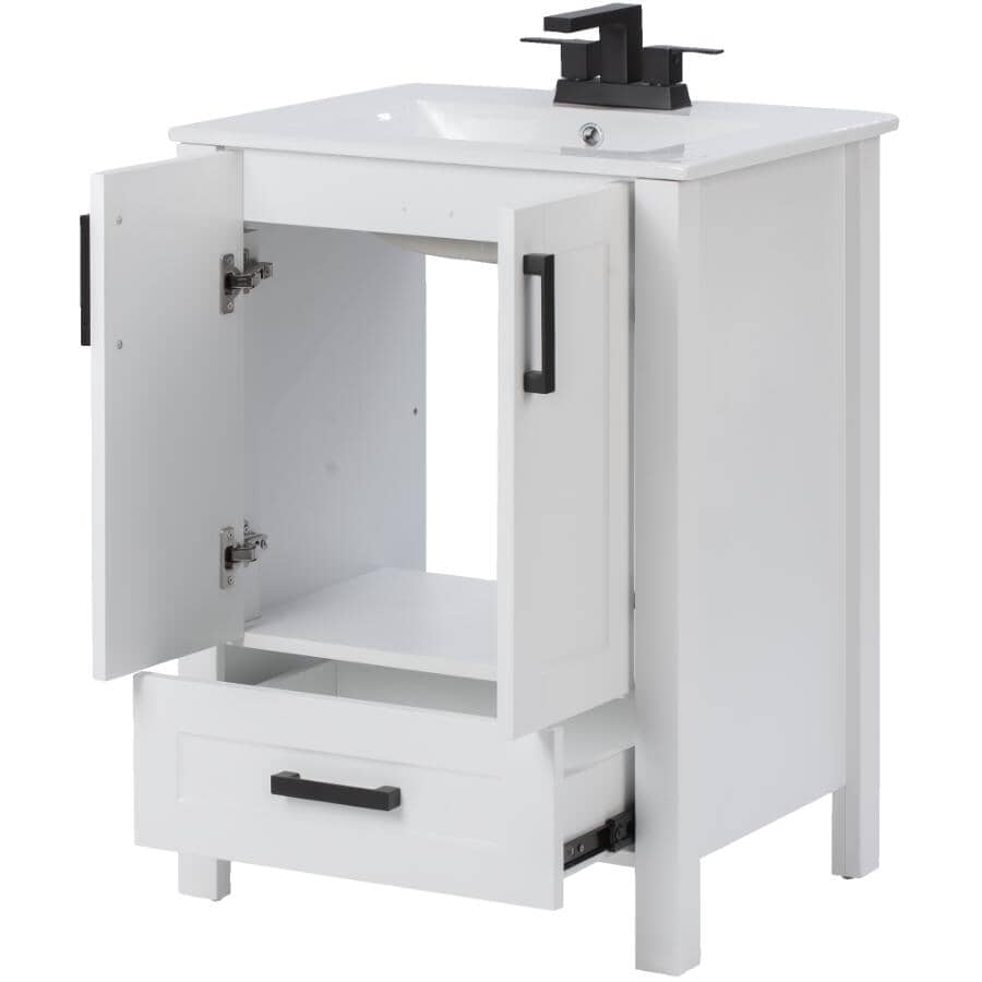CHELINI 24" W x 18" D Clare Vanity with Vitreous China Top | Home Hardware