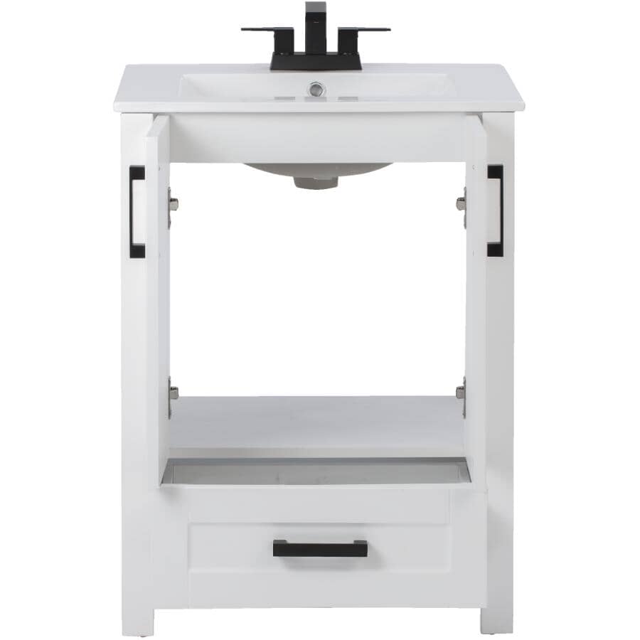 CHELINI 24" W x 18" D Clare Vanity with Vitreous China Top | Home Hardware