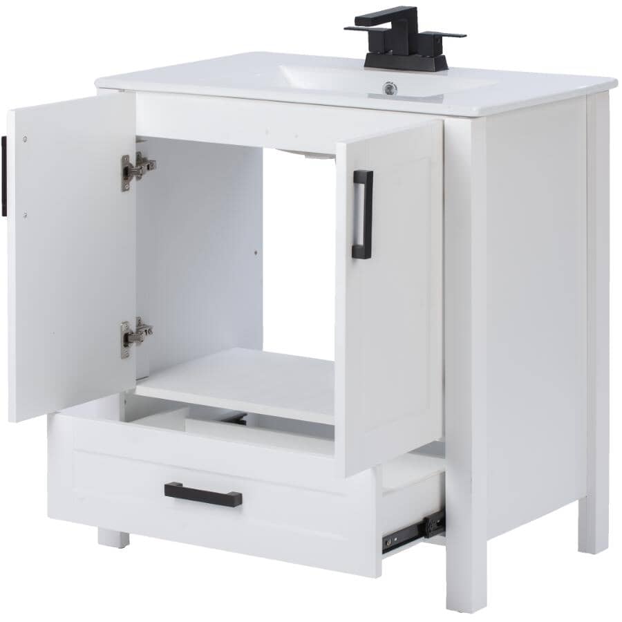 CHELINI 30" W x 18" D Clare Vanity with China Top | Home Hardware