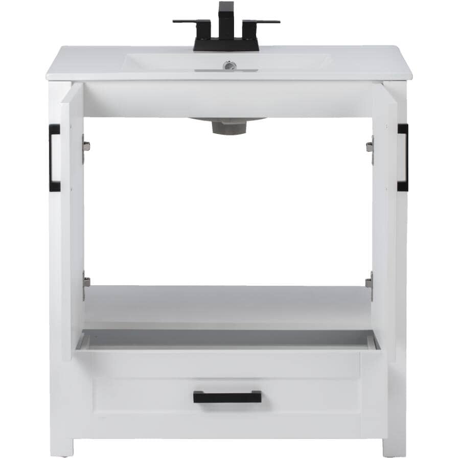 CHELINI 30" W x 18" D Clare Vanity with China Top | Home Hardware