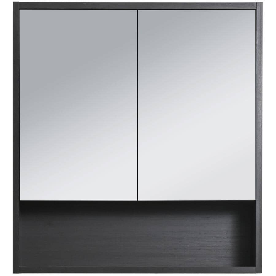 KLAYR 28" x 30" Harlow Single Door Medicine Cabinet with Display Shelf ...