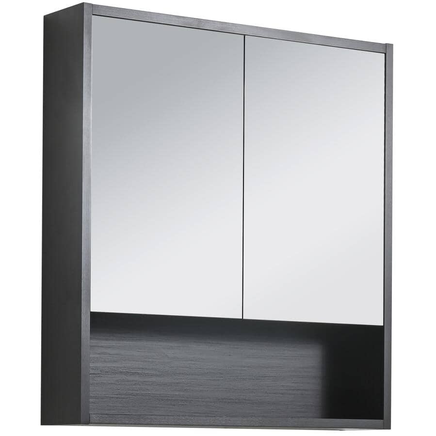 KLAYR 28" x 30" Harlow Single Door Medicine Cabinet with Display Shelf ...