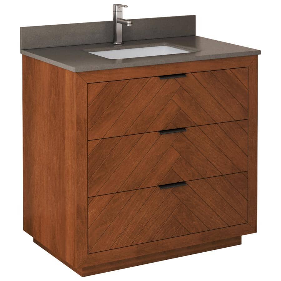 KLAYR 36" W x 22" D Mason Vanity with Quartz Stone Top | Home Hardware
