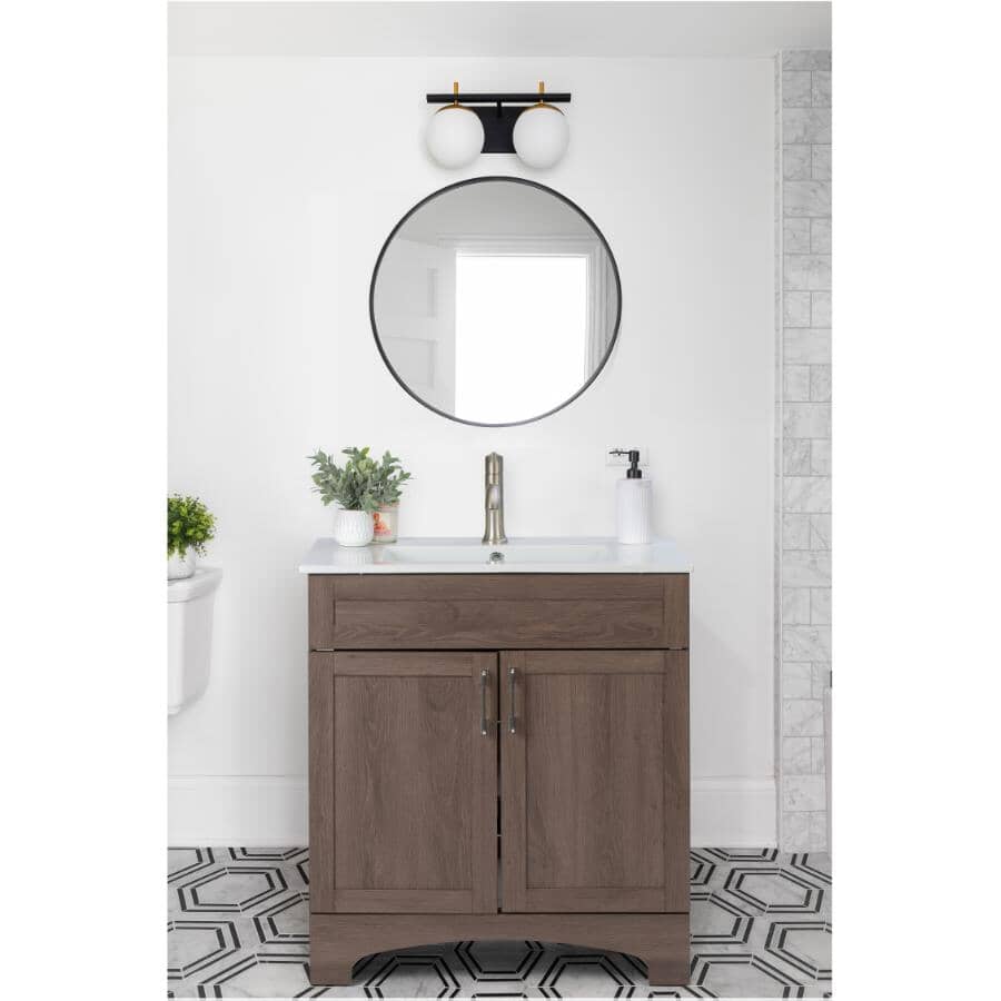 CHELINI 30" W x 18" D Blake Vanity with Vitreous China Top | Home Hardware