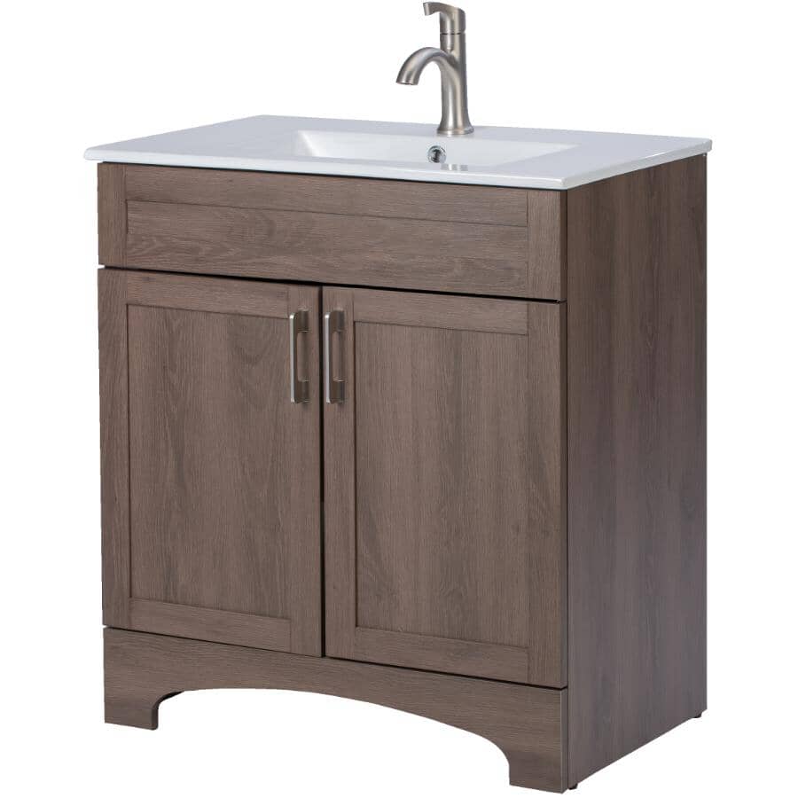 CHELINI 30" W x 18" D Blake Vanity with Vitreous China Top | Home Hardware