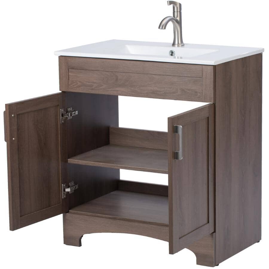 CHELINI 30" W x 18" D Blake Vanity with Vitreous China Top | Home Hardware
