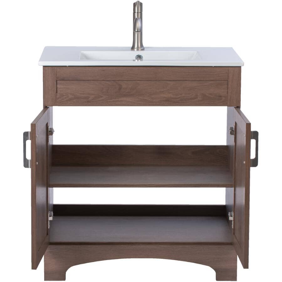 CHELINI 30" W x 18" D Blake Vanity with Vitreous China Top | Home Hardware