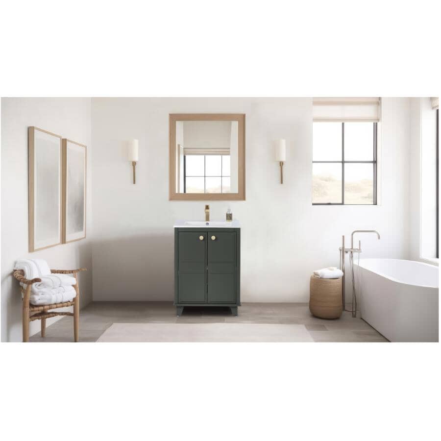 CHELINI 24" W x 18" D Emmy Vanity with Vitreous China Top | Home Hardware