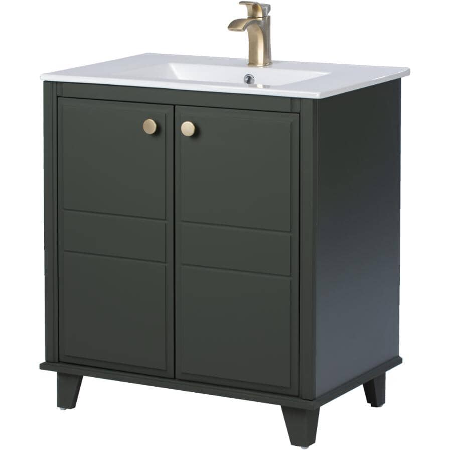 CHELINI 30" W x 18" D Emmy Vanity with Vitreous China Top | Home Hardware