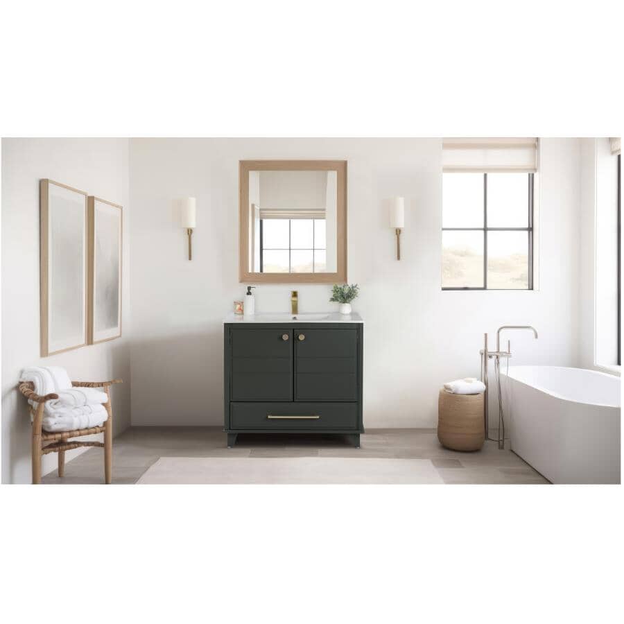 CHELINI 36" W x 18" D Emmy Vanity with Vitreous China Top | Home Hardware