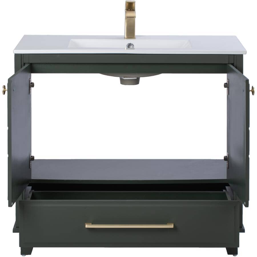 CHELINI 36" W x 18" D Emmy Vanity with Vitreous China Top | Home Hardware